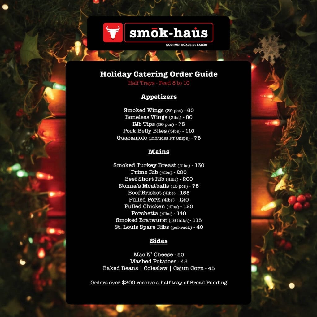 Christmas Catering Order Guide - Smok-Haus